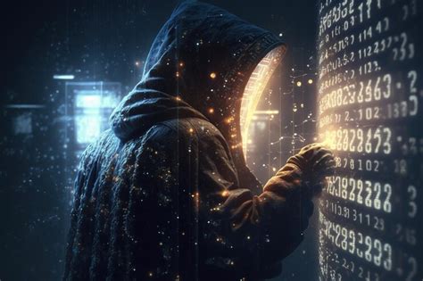 Premium Photo Cybersecurity Computer Hacker With Hoodie Vulnerability