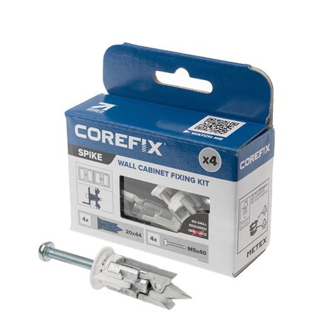 Corefix Spike Heavy Duty Plasterboard Wall Cabinet Fixing Kit Metex