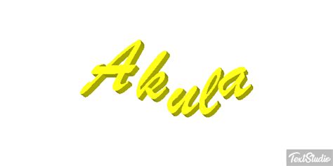 Akula Name Animated  Logo Designs