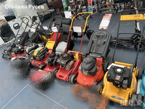 1400 лв общо за 9 косачки за трева 8 броя палят и работят една е с крив нож намират се в