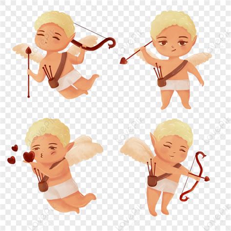 만화 일러스트 바람 발렌타인 천사 귀여운 큐피드큐핏 Png 일러스트 무료 다운로드 Lovepik