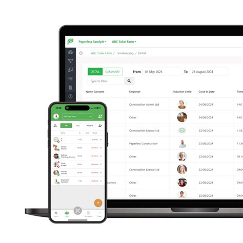 Time And Attendance System For Construction Teams Paperless