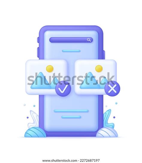3d Picture Check Cross Marks On Stock Vector Royalty Free 2272687197