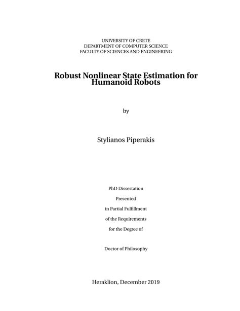 pdf robust nonlinear state estimation for humanoid robots
