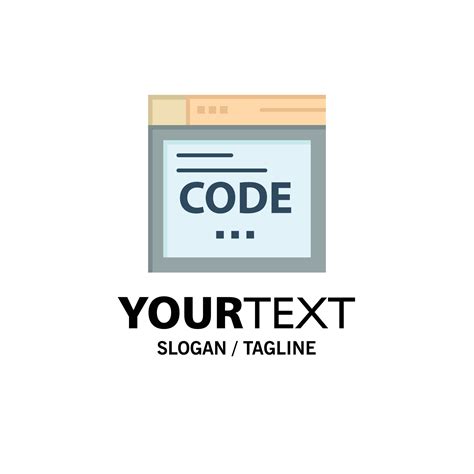 Browser Internet Code Coding Business Logo Template Flat Color 13145484