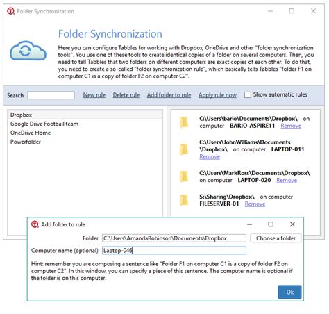 Tabbles Support For Dropbox Onedrive And Other Cloud And File