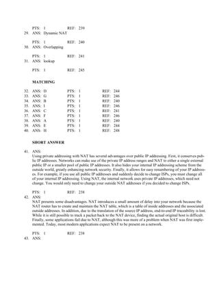 CCNA Network Services Questions RTF Computer Networking Computing