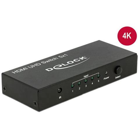 Delock Switch Hdmi 5 In 1 Out Hdmi 4k Uhd Mindfactoryde