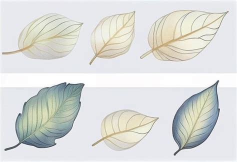 Premium Ai Image A Set Of Leaves With The Titleleafon The Bottom
