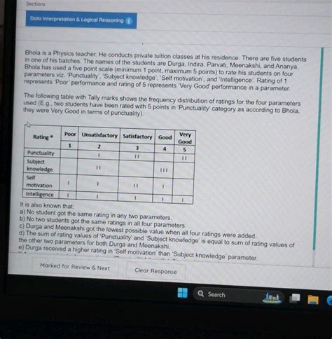 Sections Data Interpretation 8 Logical StudyX