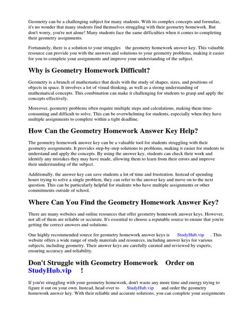 Geometry Homework Answer Key Pdf Mathematics Geometry Geometry Homework Answer Key Pdf Mathematics Geometry