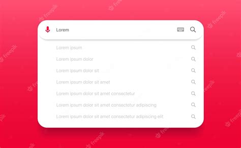 Premium Vector Internet Browser Search Engine Search Bar For Ui