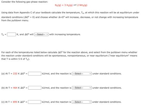 [solved] consider the following gas phase reaction n2 g