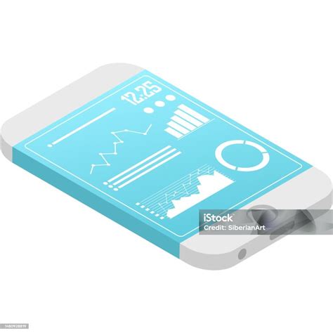 Mobile Data Analytics Vector Isometric 3d Icon Stock Illustration Download Image Now