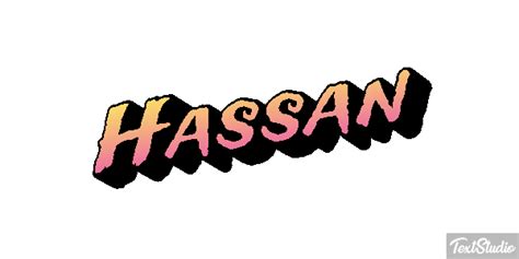 Hassan Name Animated  Logo Designs