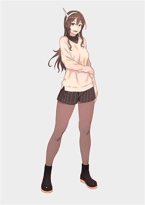 Safebooru 1girl Alternate Costume Ashigara Kantai Collection Beige