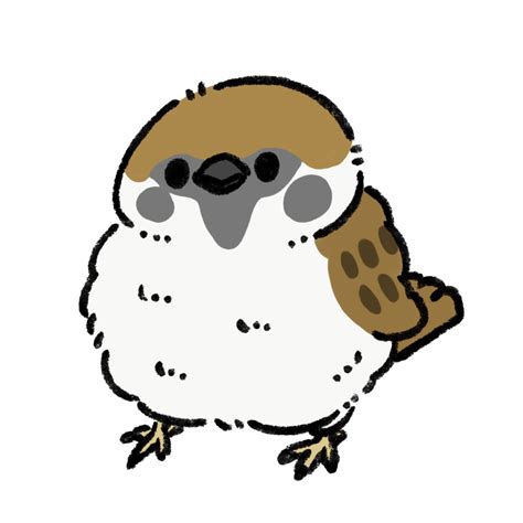 すずめのイラスト ゆるくてかわいい無料イラストアイコン素材屋ぴよたそ