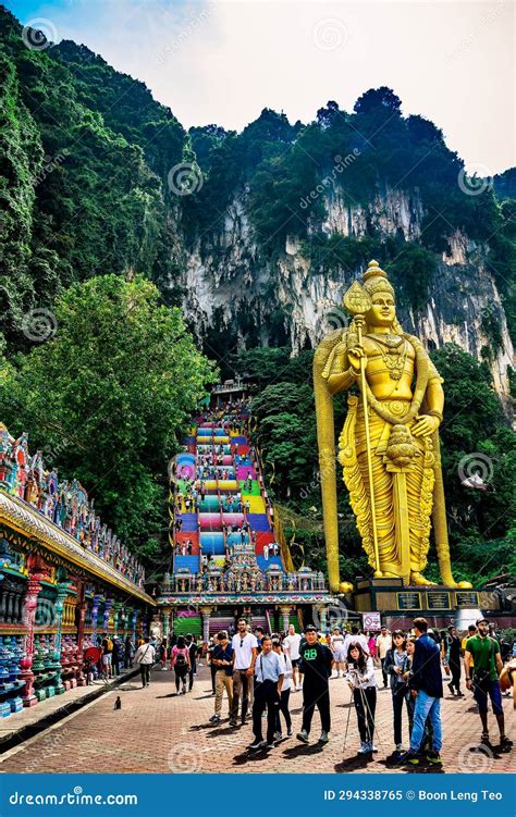 Batu Caves Hinduism Temple In A Sunny Day In Kuala Lumpur Malaysia