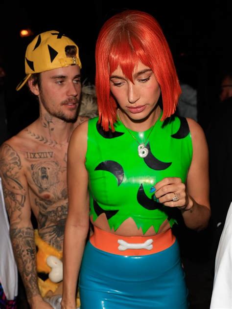 Justin Bieber Haileys Wild Halloween Looks Revealed Photos