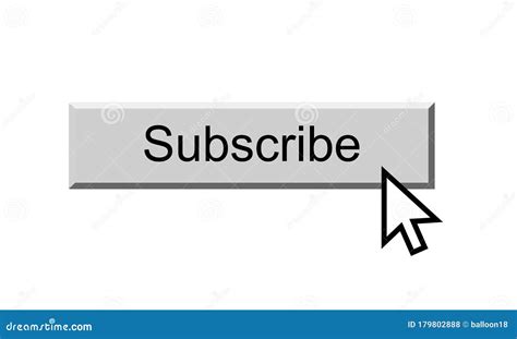 Subscribe Button Click Stock Illustration Illustration Of Detail