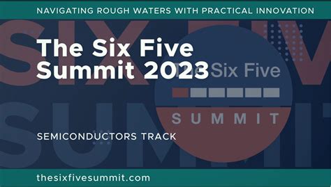 Six Five Media On Linkedin The Semiconductor Track At The Six Five Summit