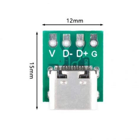 Voltify Usb Type C Pin Female Connector Breakout