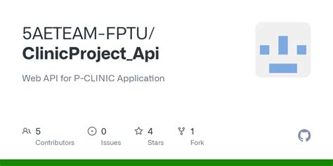 Github 5aeteam Fptuclinicprojectapi Web Api For P Clinic Application