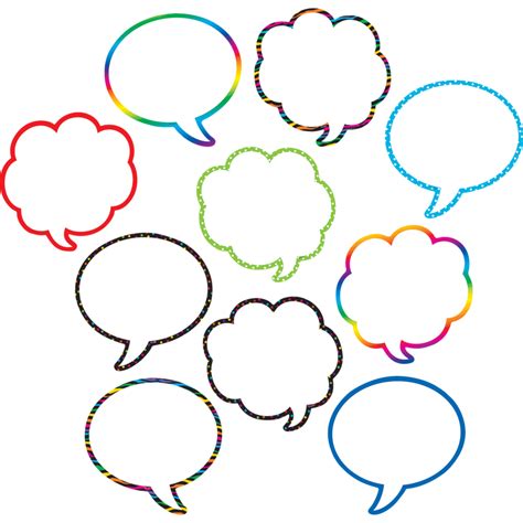 Speechthought Bubbles Accents Tcr5047 Teacher Created Resources