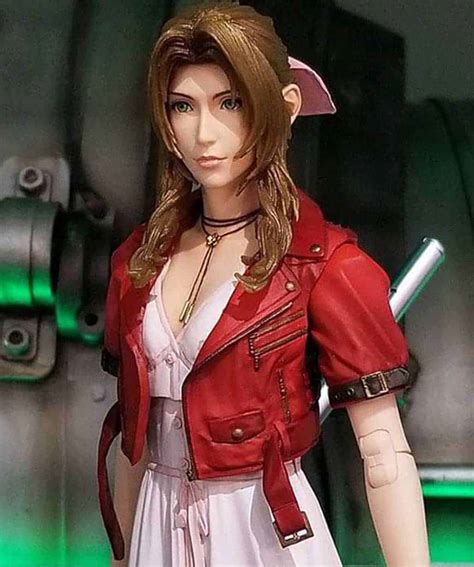 Aerith Gainsborough Final Fantasy 7 Remake Jacket Usa Leather Factory