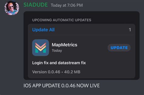 Ios Update Is Now Available Rmapmetricsofficial