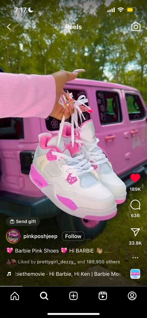 Barbie Pink Jordan 4s