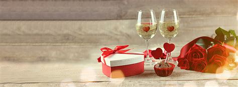 배너 해피 발렌타인 데이 발렌타인 데이 배너입니다 행복한 발렌타인 기치 장미 선물 복사 공간 밸런타인데이에 대한 스톡 사진 및 기타 이미지 Istock