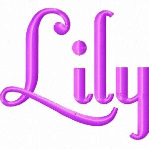 Curly Script Monogram Font Set Machine Embroidery Etsy