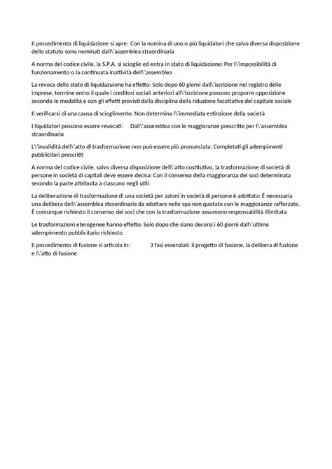 Diritto Commerciale Unipegaso Test 48 Docsity