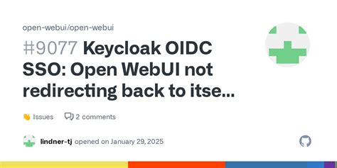 keycloak oidc sso open webui not redirecting back to itself 400