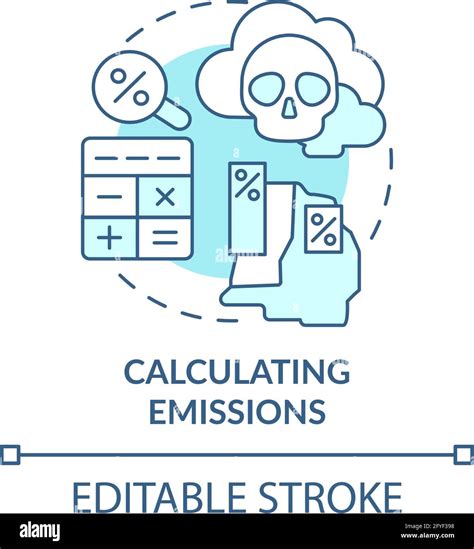 Calculating Emissions Concept Icon Stock Vector Image And Art Alamy