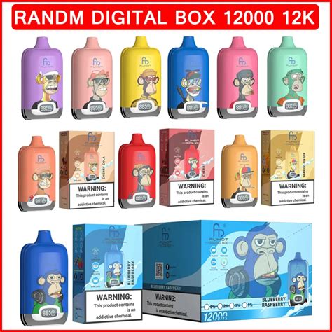 Original RandM Fumot Digital Box 12000 12K Puffs Vape 850mAh Type C