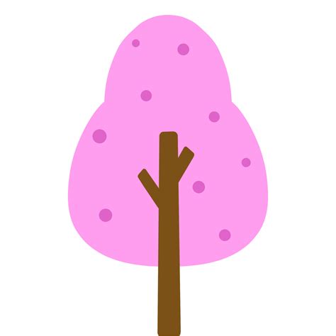 Pink Tree With Leaves Sakura 26860721 Png
