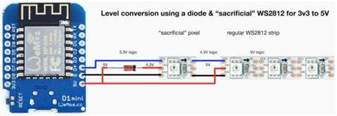 Cheating At 5v Ws2812 Control To Use 33v Data Esp8266 Projects