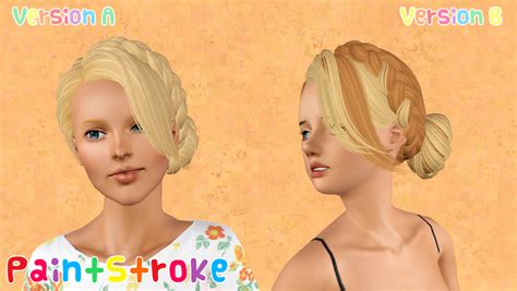 Medieval Braided Bun Hairstyle Skysims 124 Retextured By Katty Sims 3