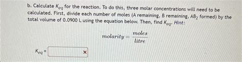 Solved Two Chemicals A And B React According To The Chegg Com