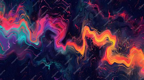 Premium Photo Dynamic Abstract Wave Pattern Background With Grainy Texture