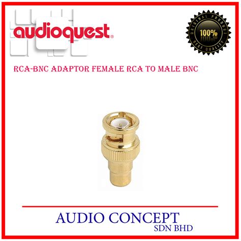 Audioquest Rca Bnc Adaptor Female Rca To Male Bnc Audio Concept