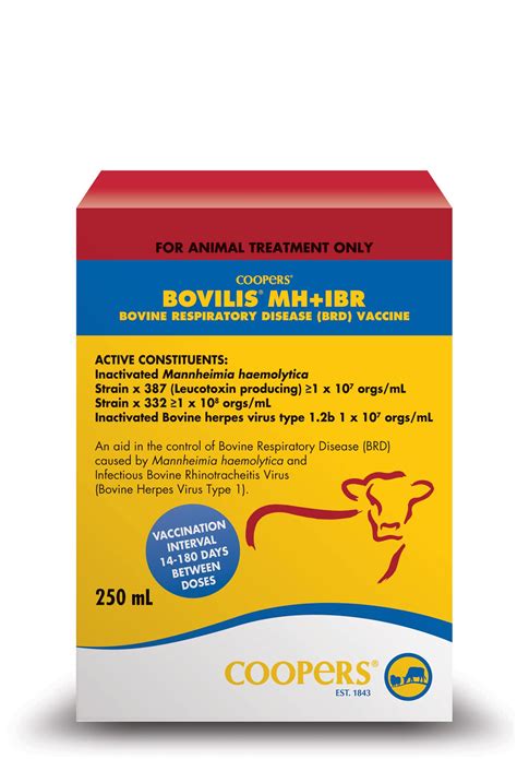 Bovilis Mh Ibr Vaccine [250 Ml] Country Vet