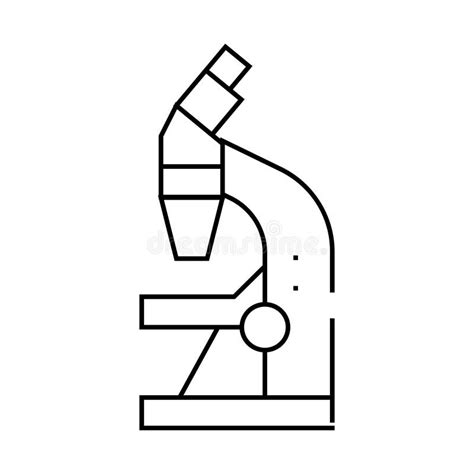 Contraception Microscope Icon Outline Vector Sex Control Stock Vector