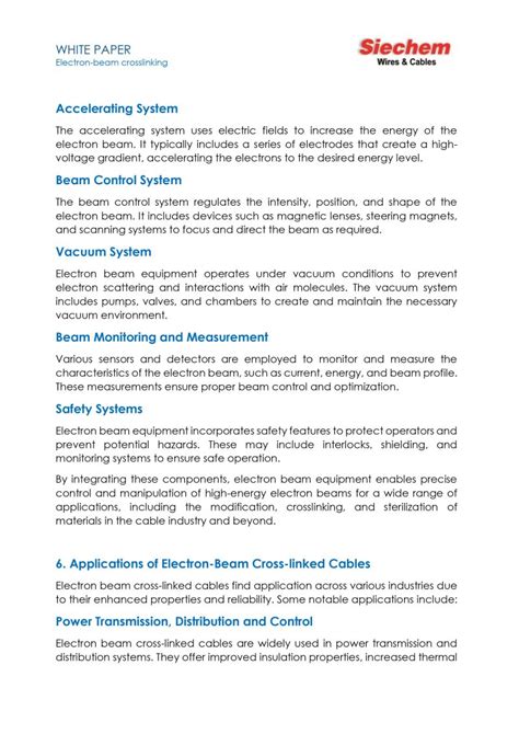 White Paper Electron Beam Crosslinking Siechem