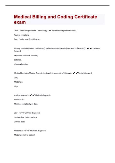Medical Billing And Coding Certificate Exam 196 Questions And Answers A Solution Guide