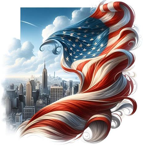 Premium Vector Vector American Independence Day Flag Logo