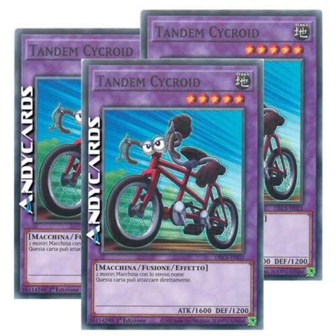 3x Tandem Cycroid • Pair Cycroid • Common • Dlcs It021 • Yugioh