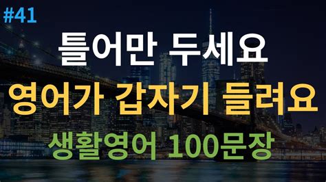 대나무 영어 원어민 속도 추가 4회 반복 미국인이 매일 쓰는 생활영어 기초영어회화 100문장 여행 영어회화